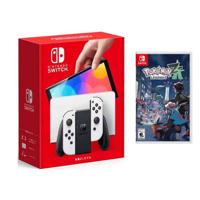 Nintendo Switch OLED White with Pokemon Legends: Z-A Bundle (Region ...