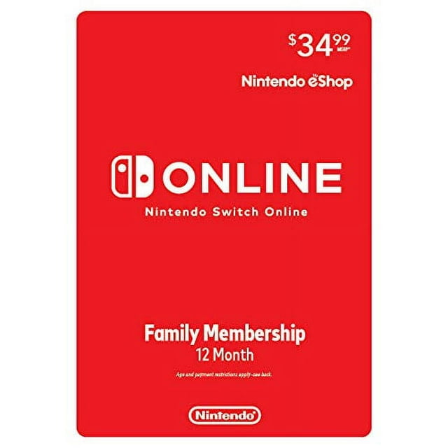 Nintendo Switch Online 12 Month Family Membership eGift Card [Digital ...