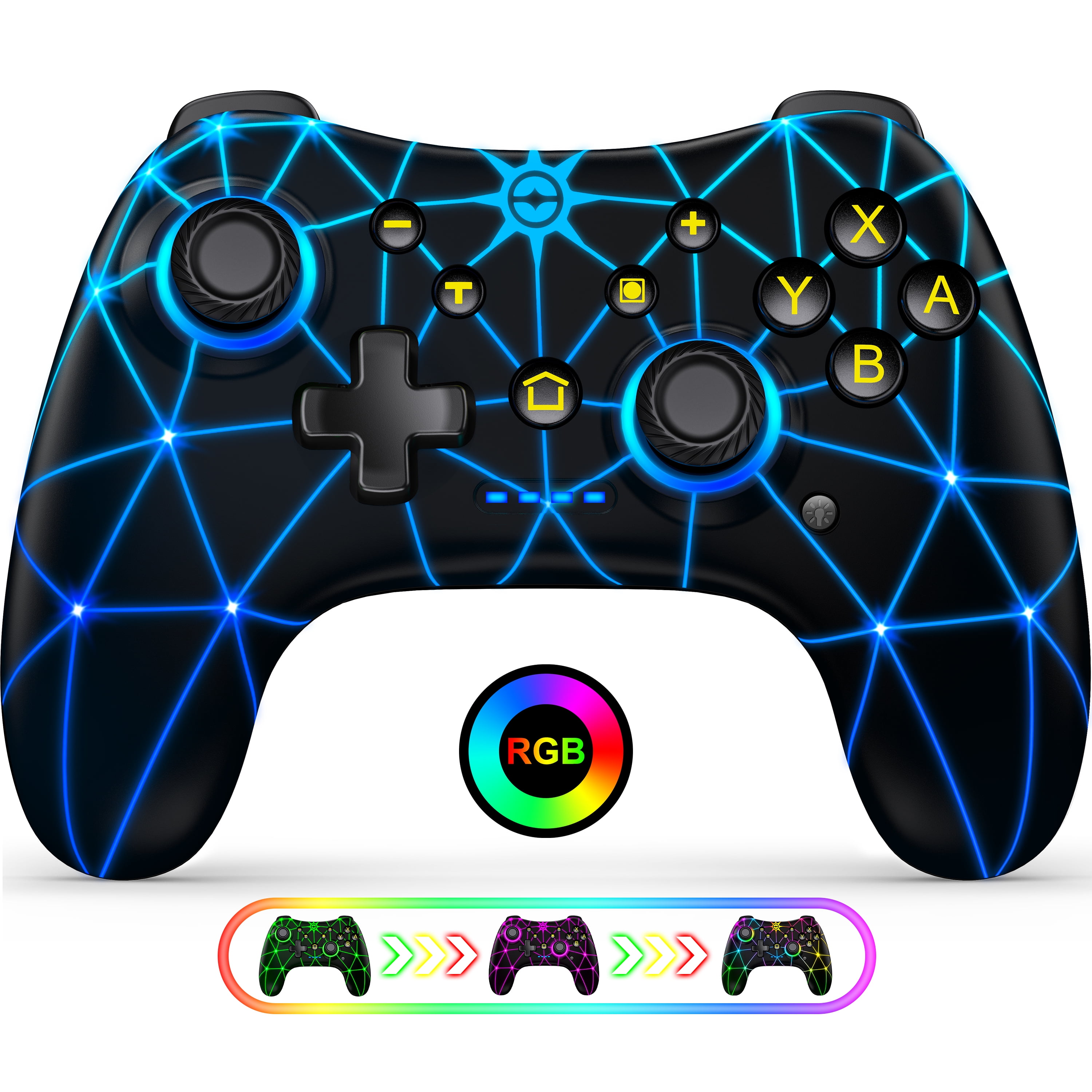 Nintendo Switch Pro Controller - Programmable 2-Back Buttons, 15H ...