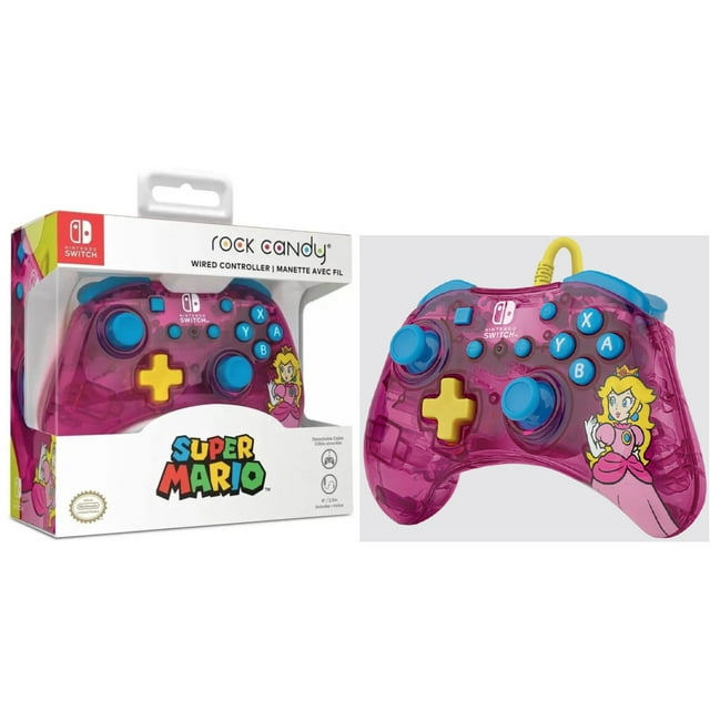 Nintendo Switch Pro Controller- Peach Princess, Wired & Licensed, Zelda ...