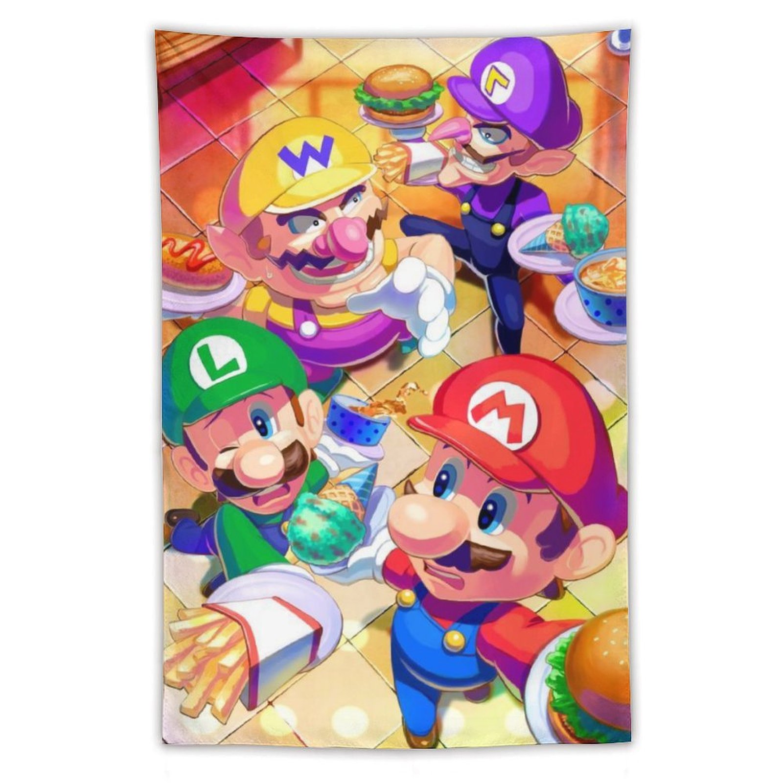 Nintendo Switch Super Mario Tapestry Gift Wall Hanging Backdrop for ...