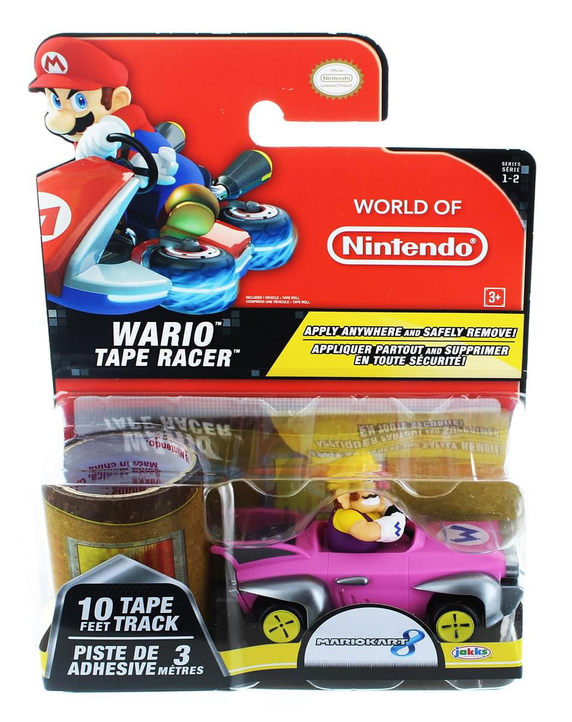 Nintendo Tape Racers Wave 2: Wario w/ Wario Stadium Tape - Walmart.com