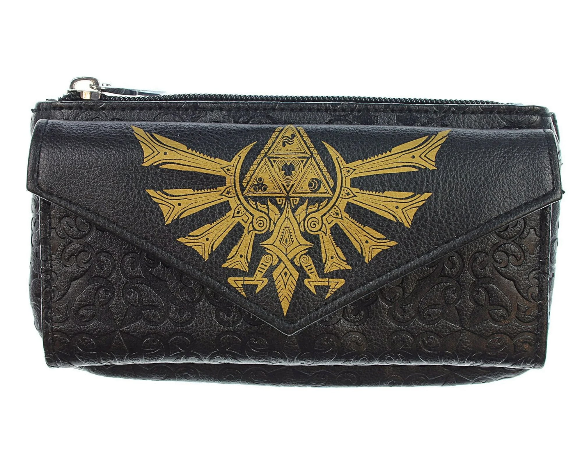 Nintendo The Legend of Zelda Triforce Crest Top Zip Front Flap Woman's ...