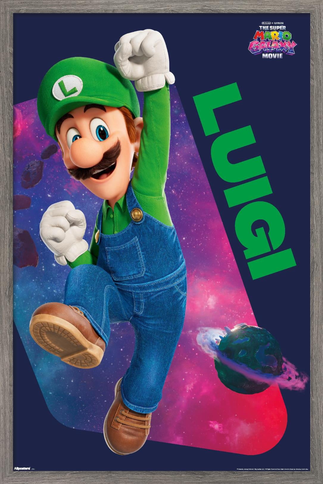 Nintendo The Super Mario Galaxy Movie (2026) - Luigi Jump Wall Poster ...