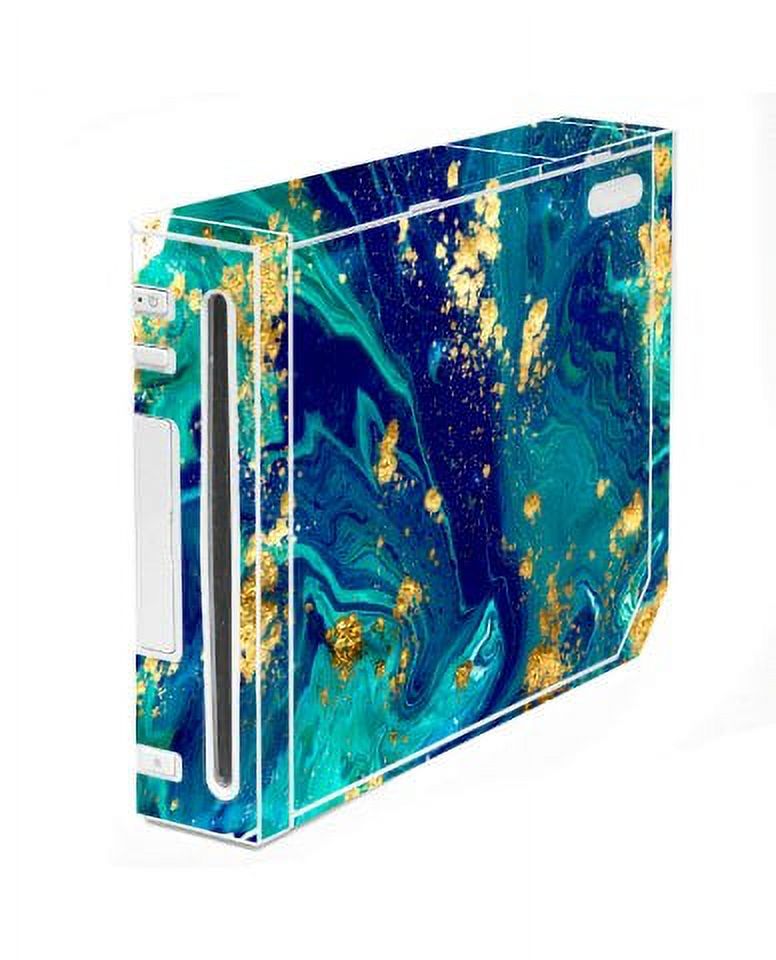 Nintendo Wii BLUE AND GOLD MARBLE Console Skin - Walmart.com