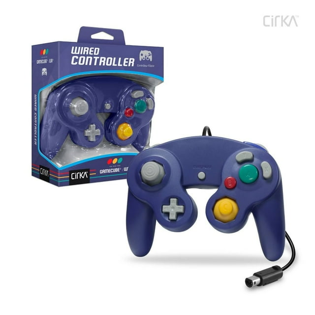 Nintendo Wii/ GameCube Wired Controller (Purple) - CirKa - Walmart.com