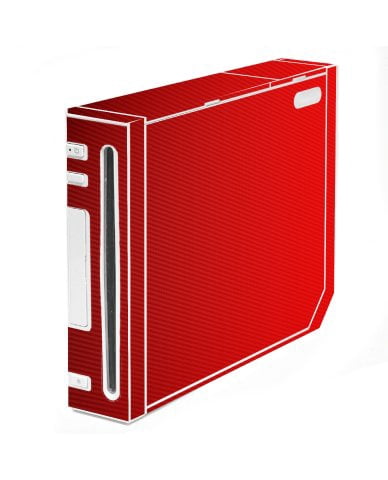Nintendo Wii RED CARBON FIBER Console Skin - Walmart.com