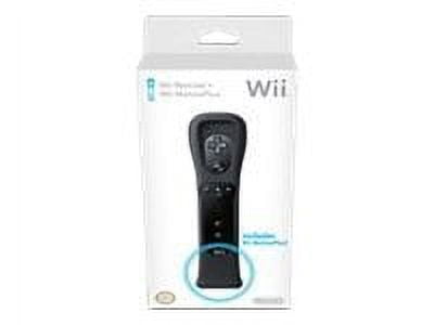 NINTENDO Wii Remote with Wii MotionPlus - Remote - wireless - black ...
