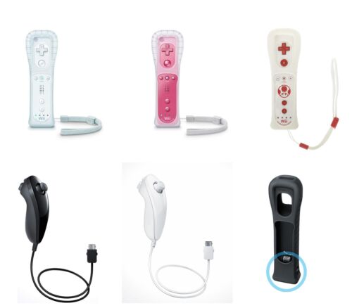 Nintendo Wii WiiU Remote Plus, Nunchuk, Motion Plus - Various Colors ...