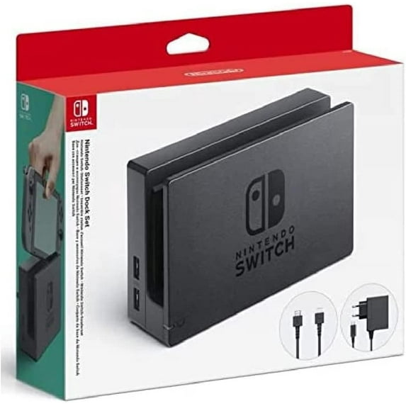 Nintendo Switch Docking Station, Black, with HDMI Cable and AC Adapter ...