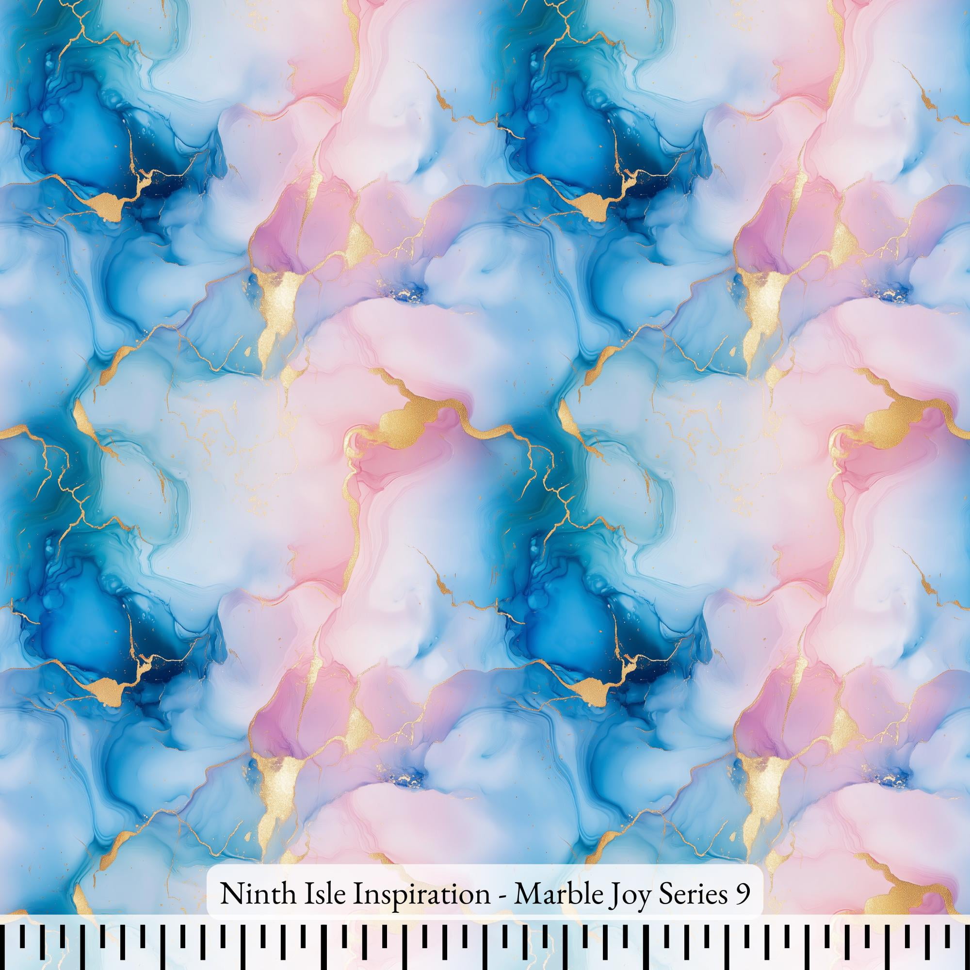 Ninth Isle Inspiration - Marble Joy Series - 100% Rayon Fabric By The ...