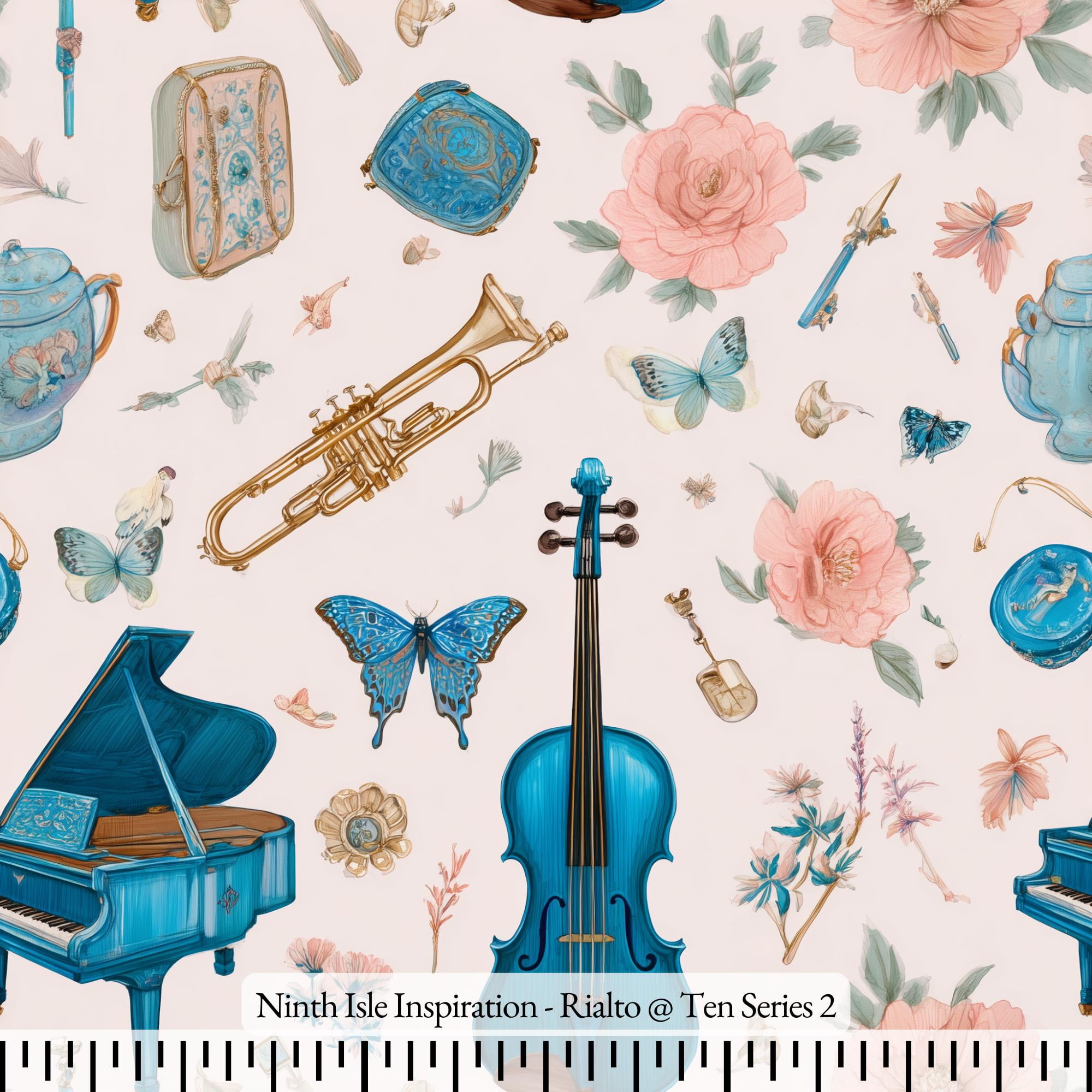 Ninth Isle Inspiration - Rialto At Ten Series - 100% Rayon Fabric By ...