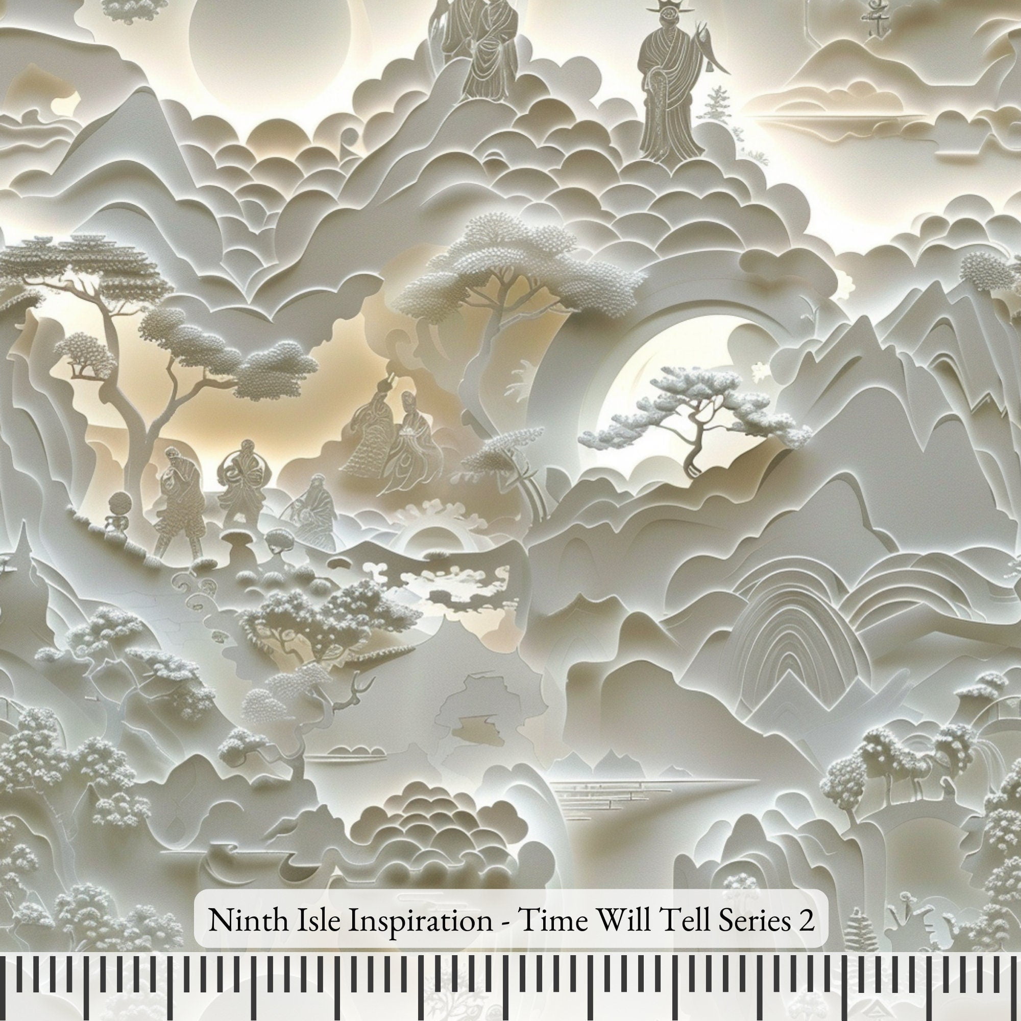 Ninth Isle Inspiration - Time Will Tell Series - 100% Rayon Fabric By ...
