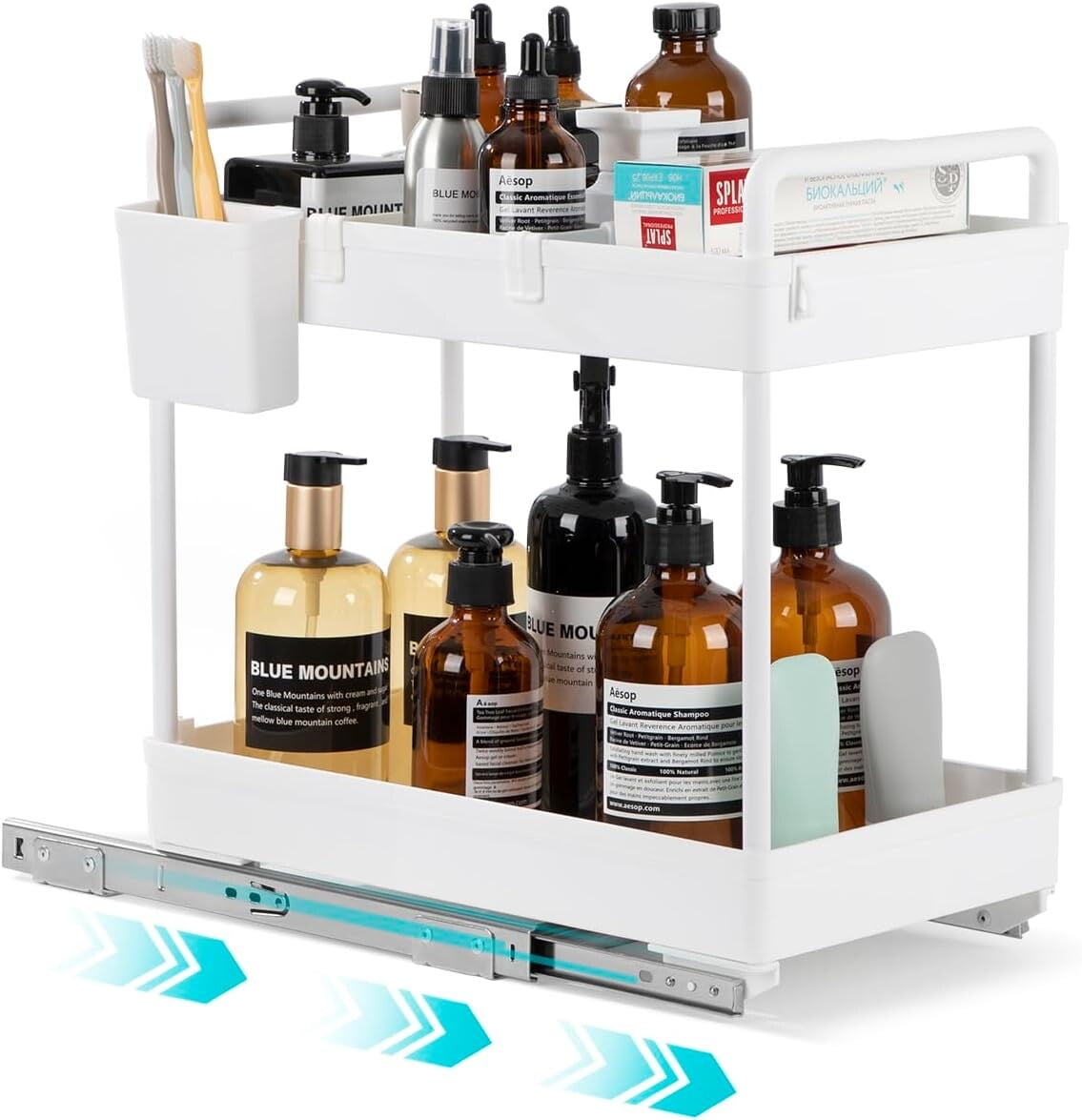 NintyFive Under Sink Organizers and Storage, 1 Pack Large Capacity ...