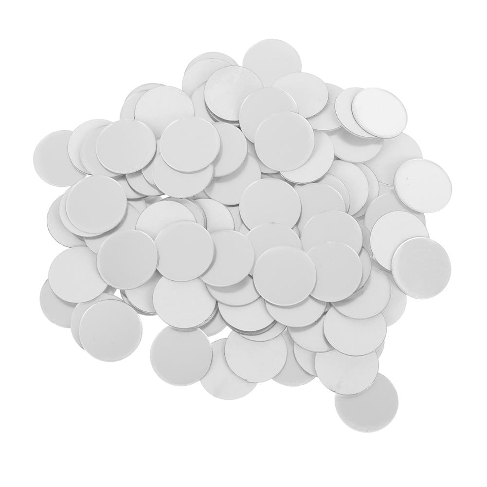 Niovtt 100pcs Round Acrylic Mirror Wall Stickers DIY Home Background ...