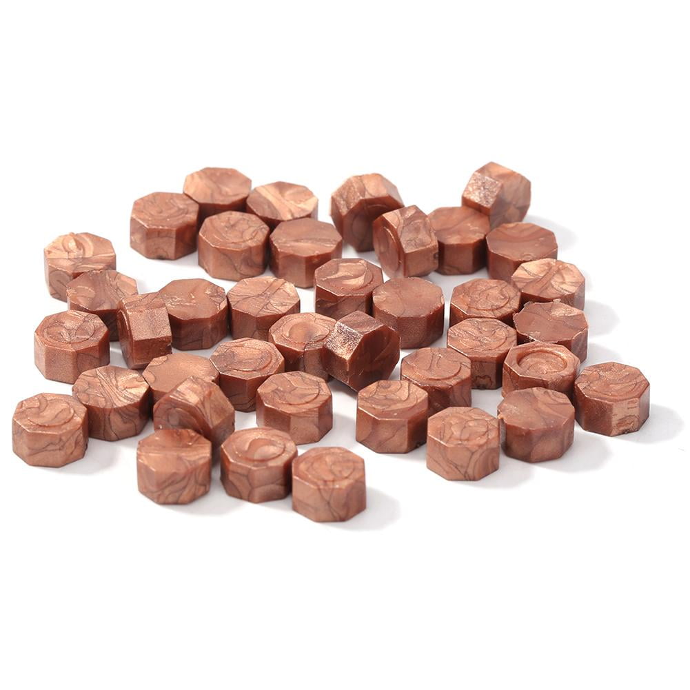 Niovtt 100pcs Vintage Octagon Wax Seal Stamp Tablet Pill Bead Wedding ...