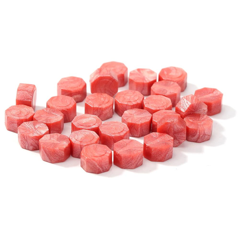 Niovtt 100pcs Vintage Octagon Wax Seal Stamp Tablet Pill Bead Wedding ...