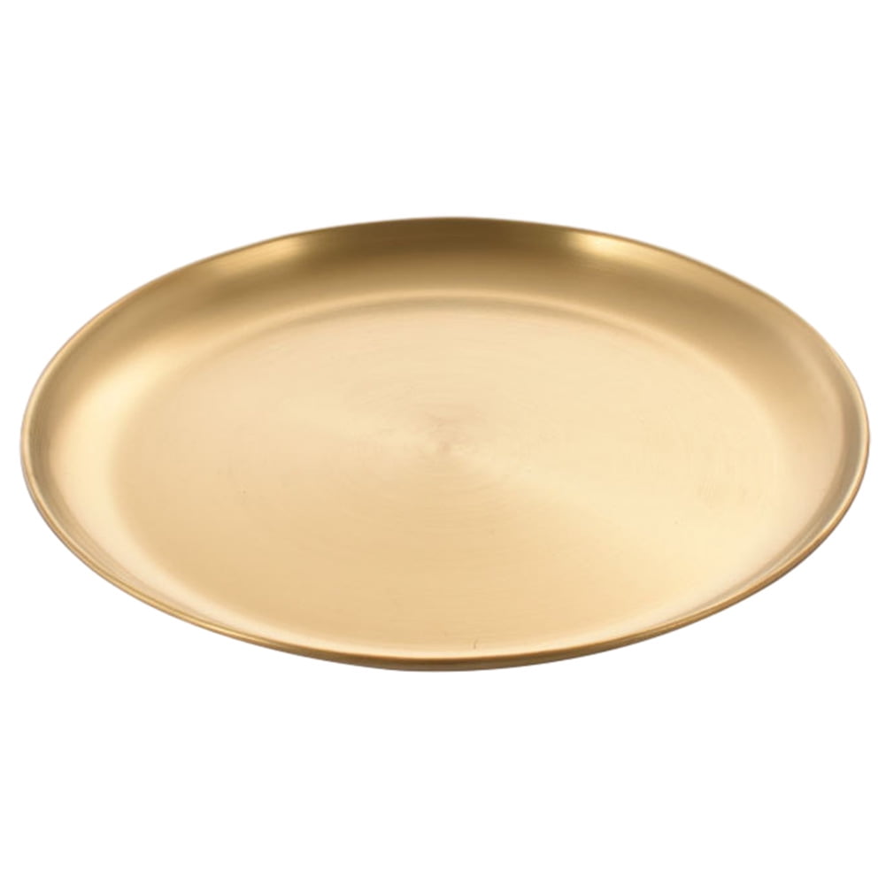 Niovtt 304 Stainless Steel Dinner Plates Rust-Proof Food Serving ...