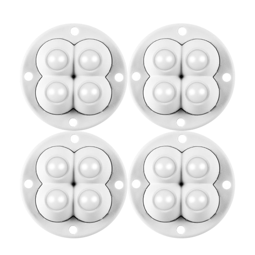 Niovtt 4pcs Mini Caster Wheels No Noise Self Adhesive Small Wheels ...