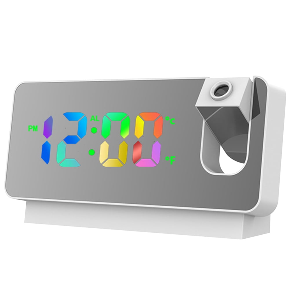 Niovtt Digital Mute Clock USB Charging Desktop Clocks for Bedroom ...