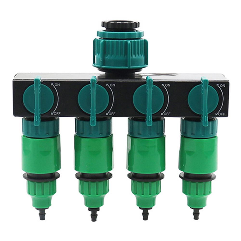 Niovtt Garden Drip Irrigation 4 Way 4/7 8/11 Hose Pipe Splitter (Thread ...