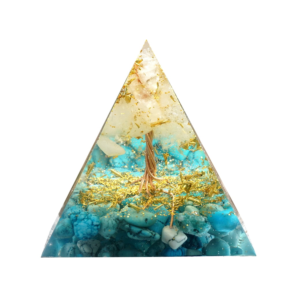 Niovtt Orgone Tree of Life Pyramid Crystal Energy Healing Natural Reiki ...