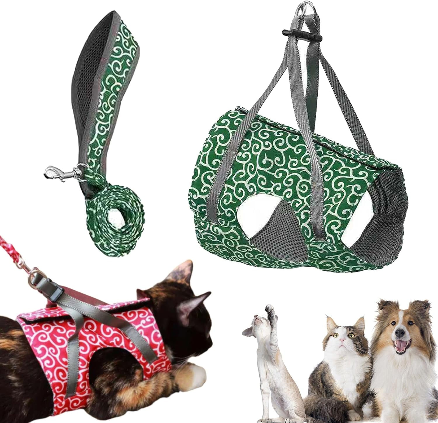 Niowatchted Cat Vest Harness and Leash, 2025 Upgraded Adjustable Cat ...