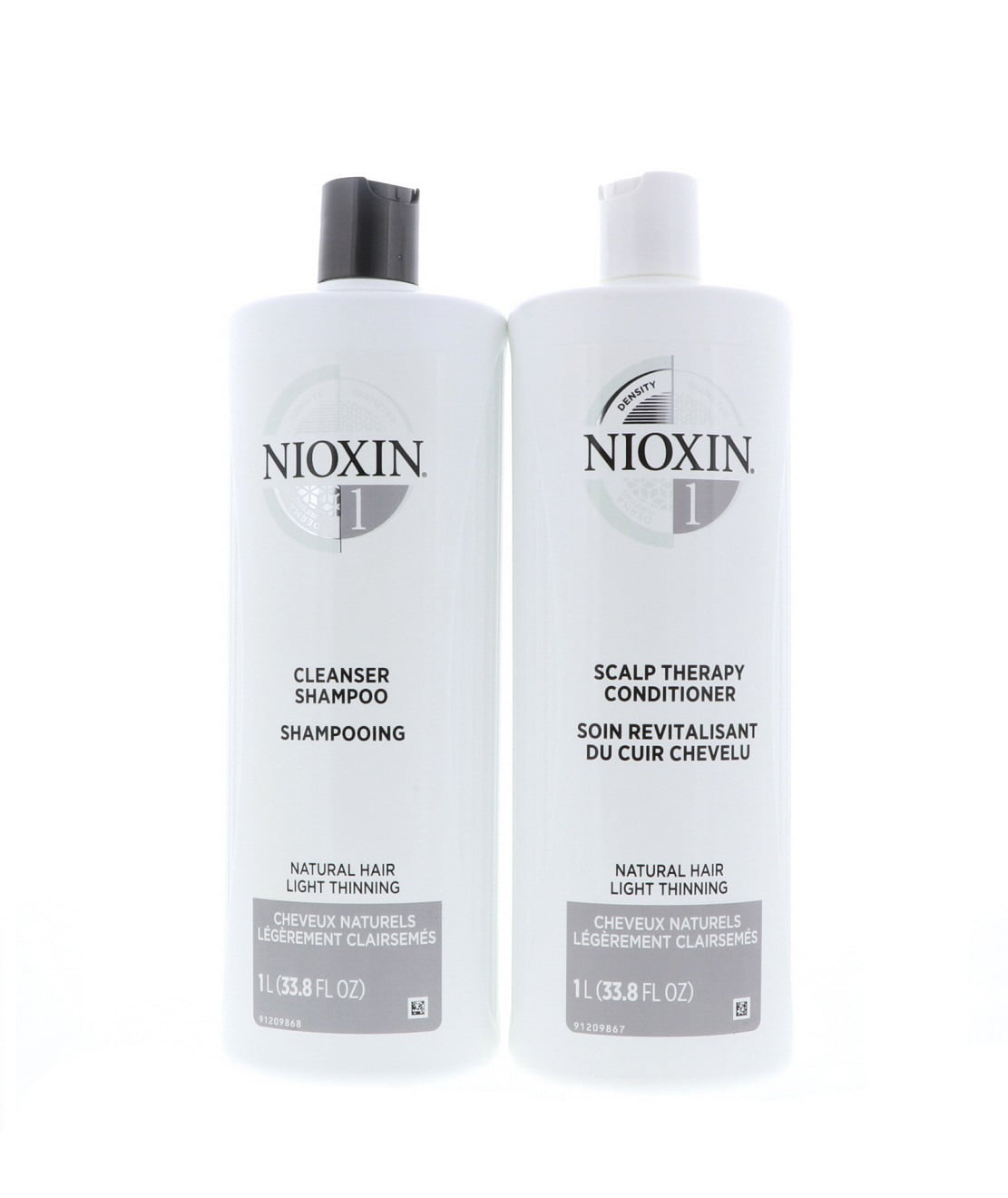 Nioxin System 1 Cleanser Shampoo & Scalp Therapy Conditioner Set For ...