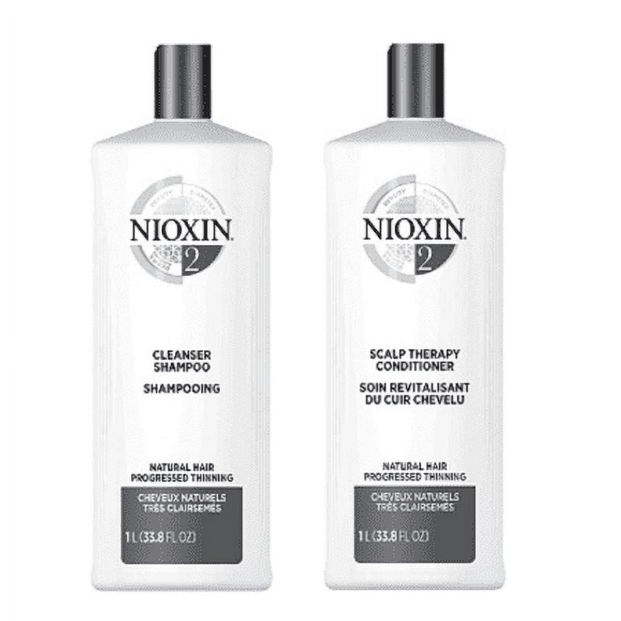Nioxin System 2 Hair Thinning Solution - 33.8 oz Shampoo & Conditioner ...
