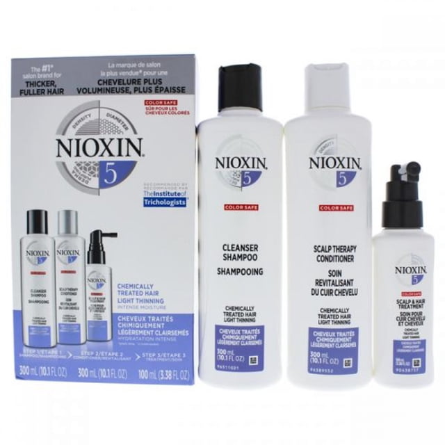 Nioxin System 5 Starter Kit for Chemically Treated, Thinning Hair ...