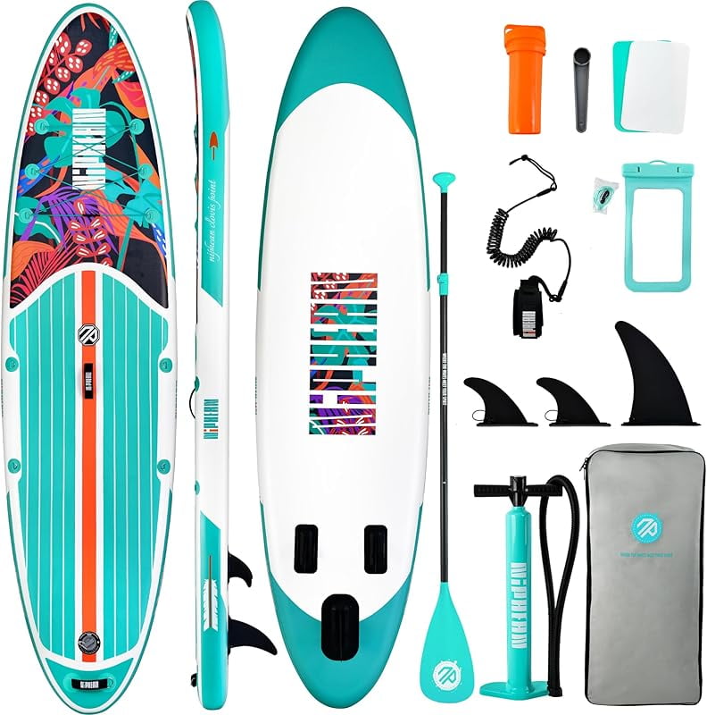 Niphean Inflatable Stand Up Paddle Board with SUP Accessories, Anti ...