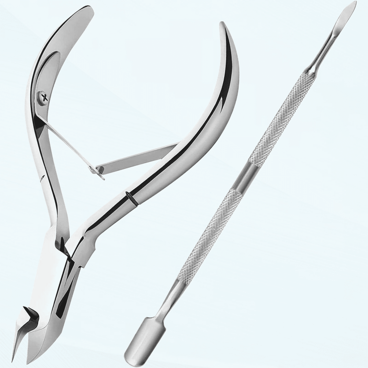 Nipper Set with Cutter and Pusher, Durable Epidermis Remover, Stainless ...