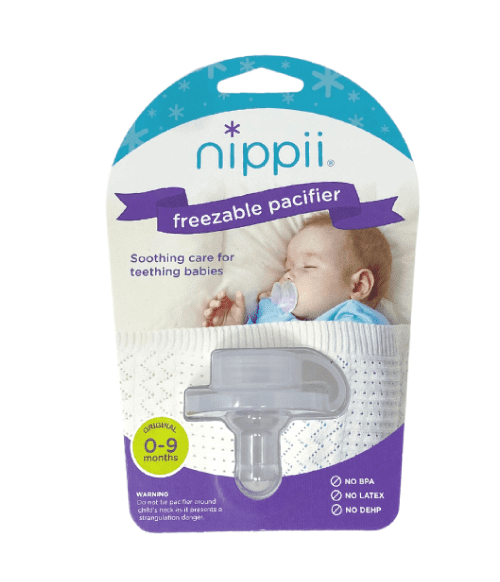 Nippii Freezable Pacifier for Teething Relief | BPA Free Silicone ...