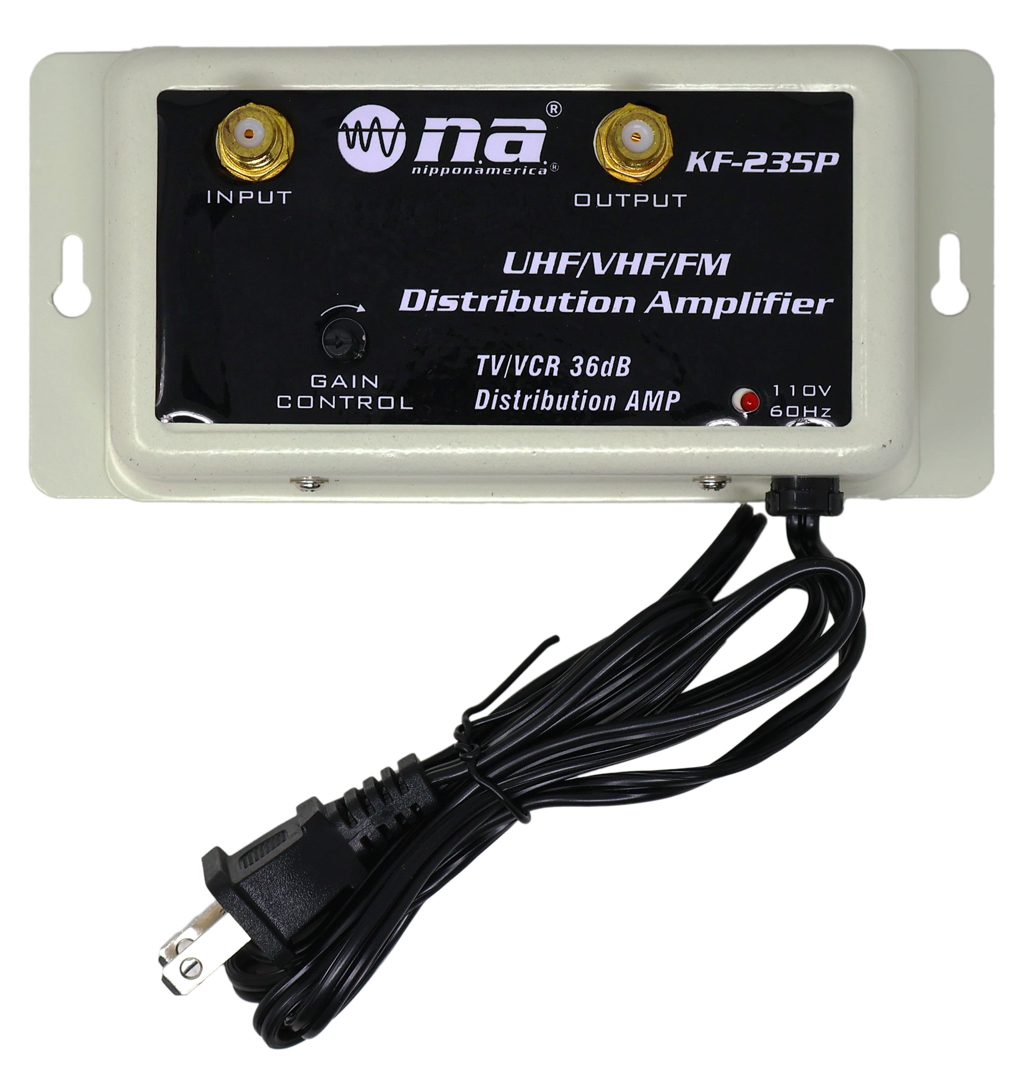 Nippon America 36dB Gain Cable Antenna Distribution Amplifier VHF UHF ...