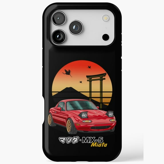 Nippon JDM Red MX5 Miata Roadster iPhone Case 17 through 11 Pro Max ...