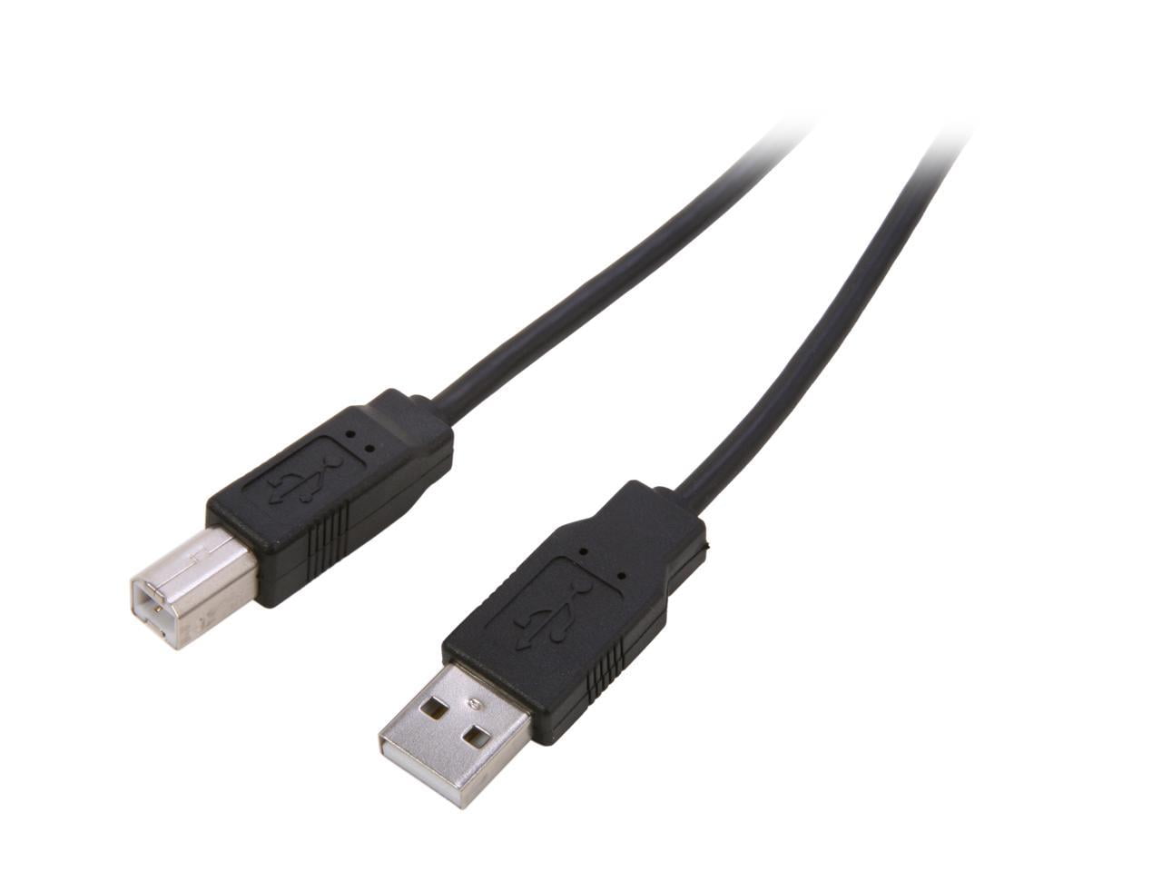 Nippon Labs Black 10 ft. USB cable A/male to B/male 10ft Model USB-10 ...