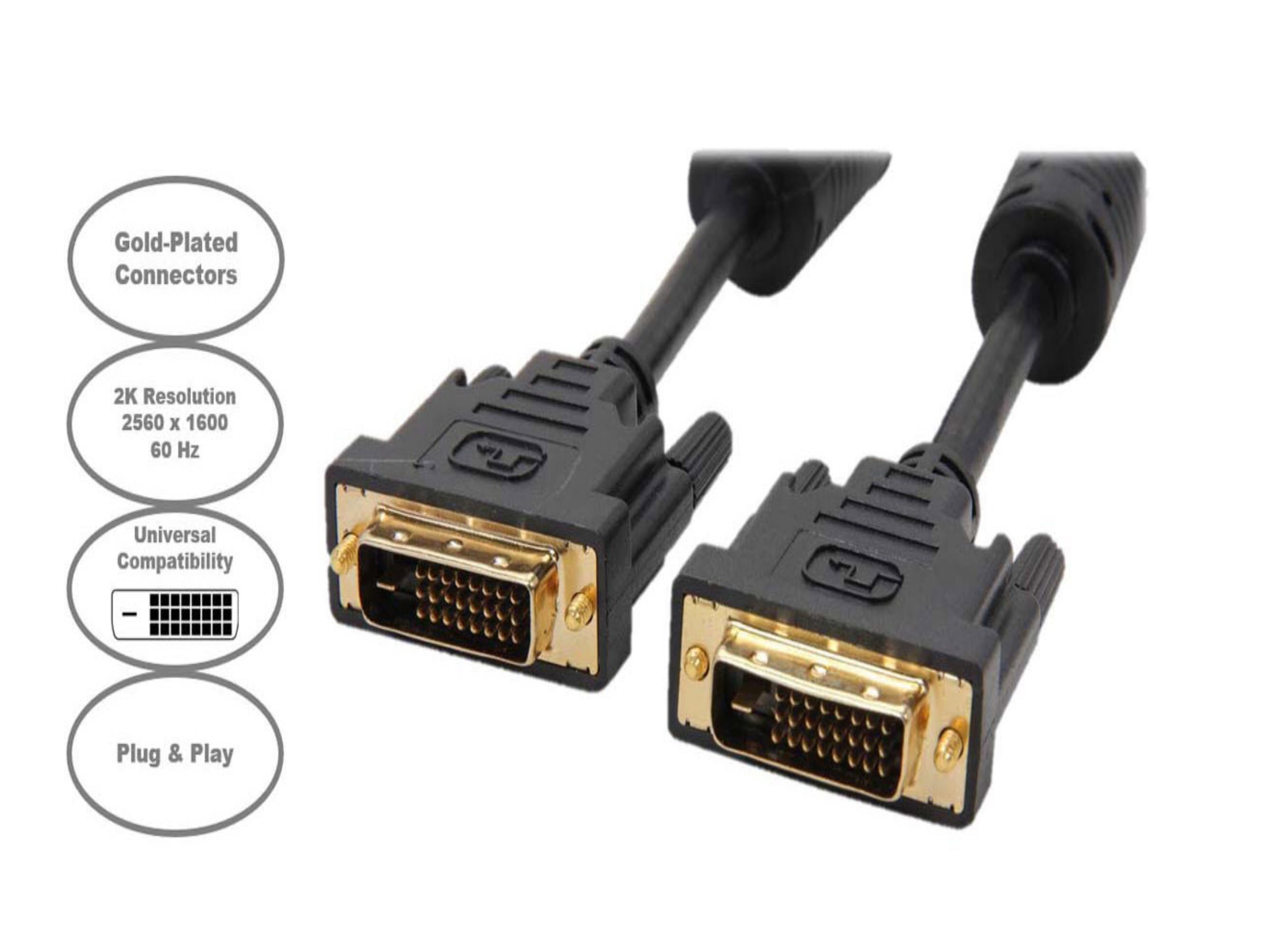 Nippon Labs DVI-6-DD-2P 6 ft. DVI-D Male to Male Cable with Digital ...