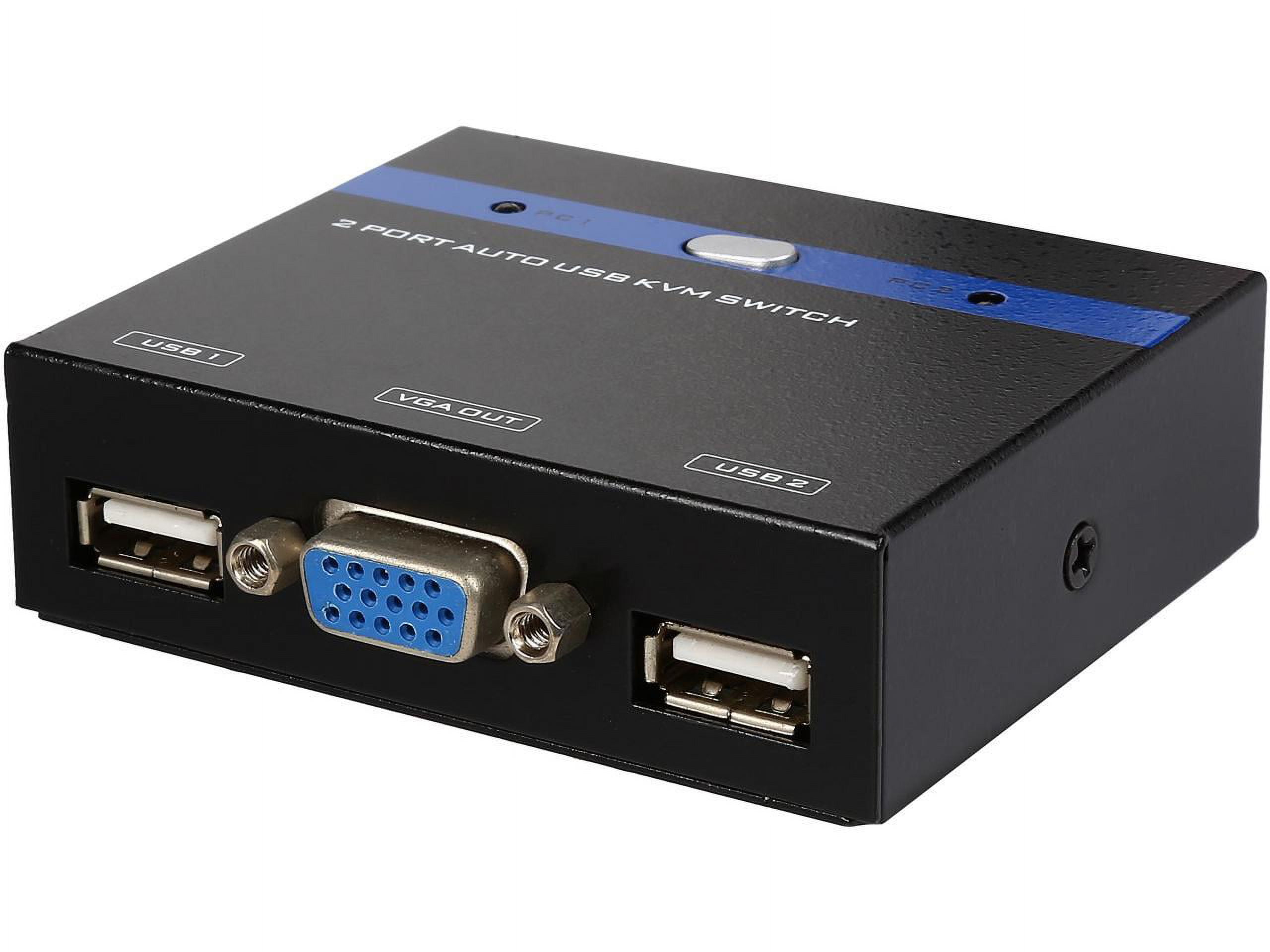 Nippon Labs KVM-2R-4FT Switch Selector for 2 Computers with 2 Ports of ...