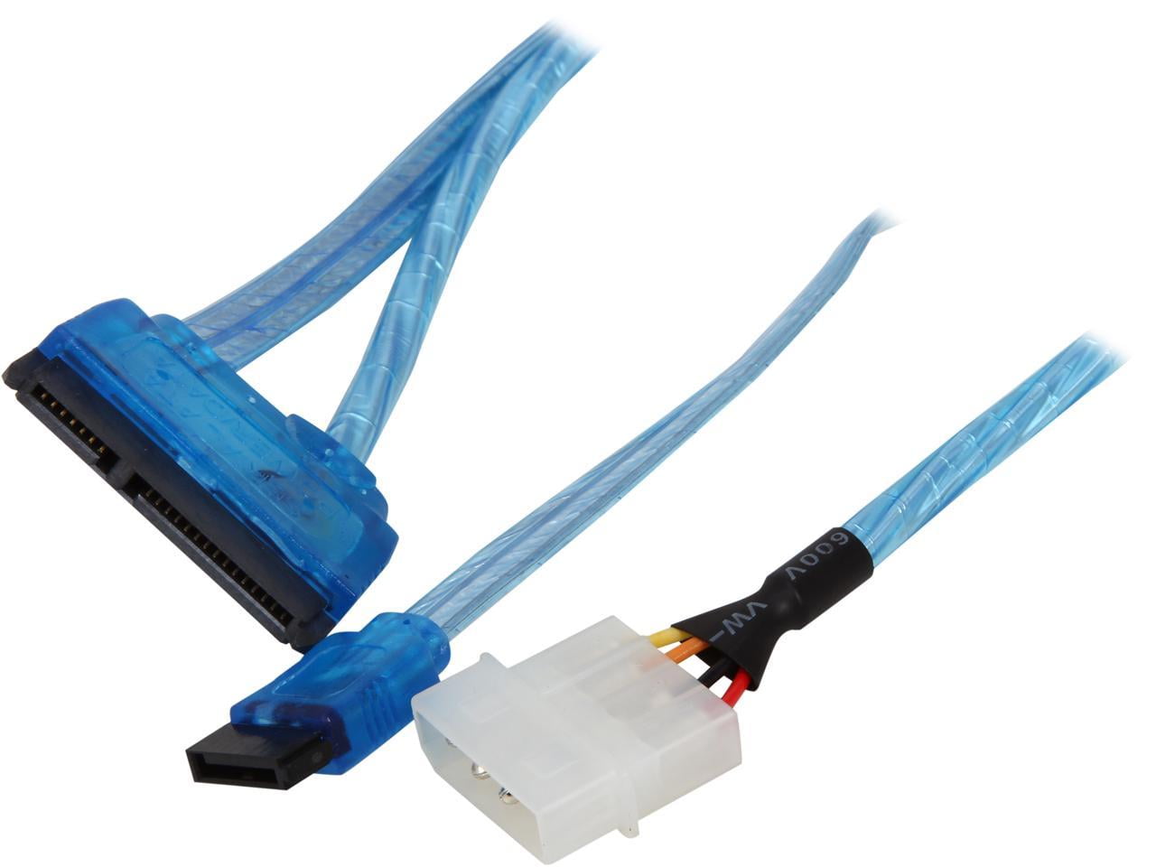 Nippon Labs SATA-COMBO-1.5BU 1.5 ft. SATA Data and Power Combo 1.5ft ...