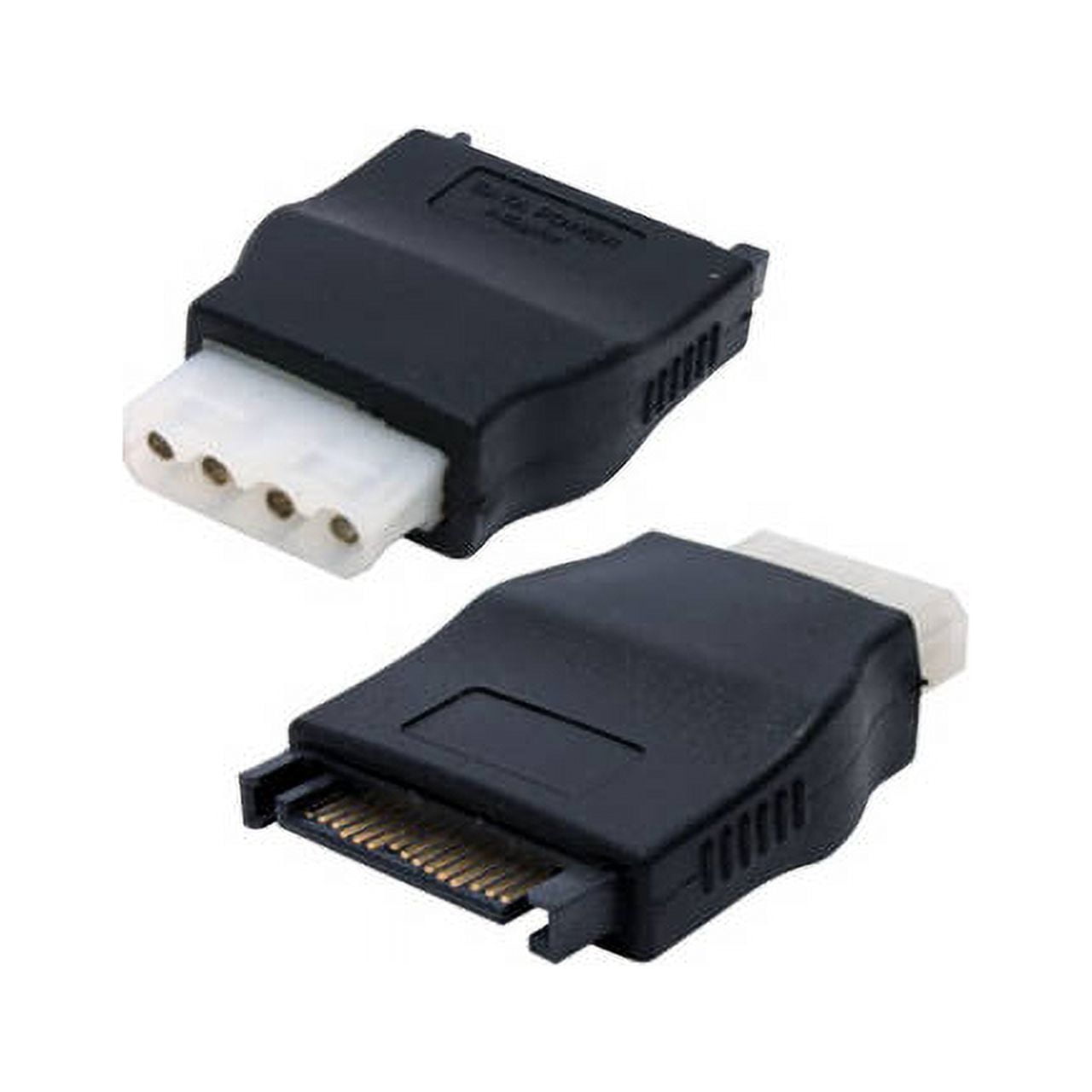 Nippon Labs SATA-FM SATA 15Pin Male to Molex 4Pin Female Power Adapter ...
