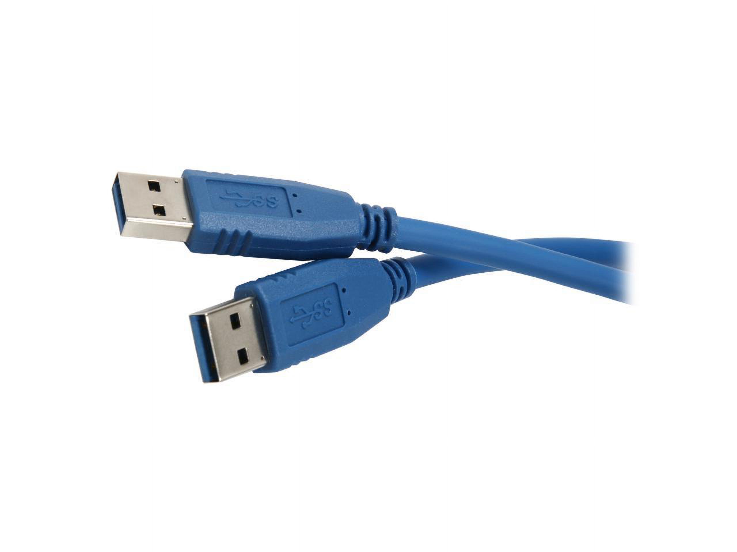 Nippon Labs USB3-10MM 10ft. Blue USB 3.0 A Male to A Male Cable Gold ...