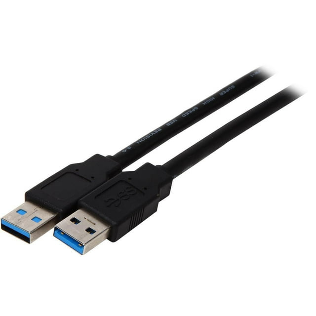 Nippon Labs USB3-3MM-BK 3 ft. Black USB 3.0 A Male to A Male Cable ...