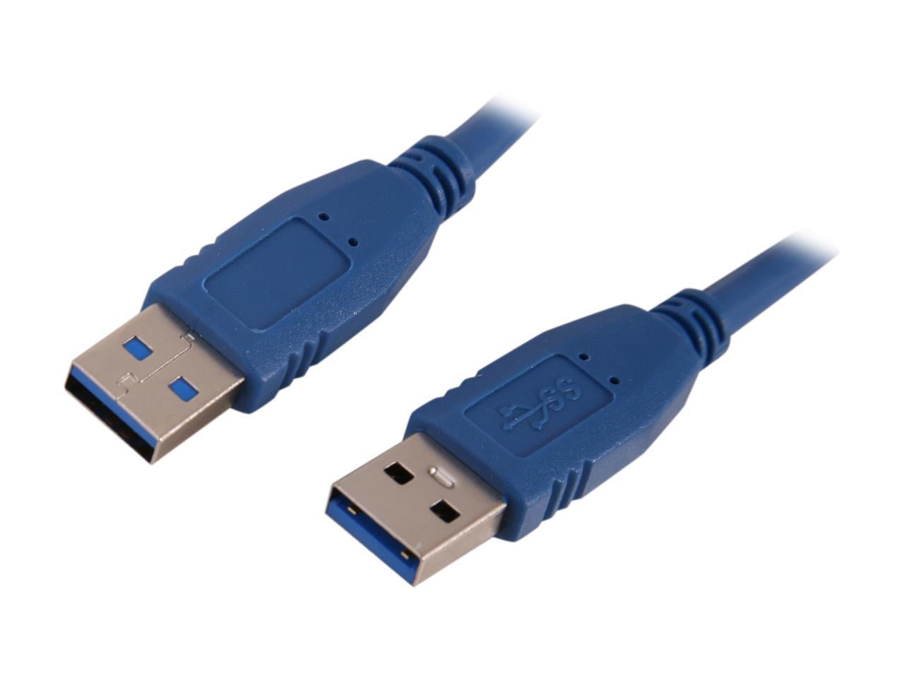 Nippon Labs USB3-3MM Blue USB 3.0 A Male to A Male Cable - Walmart.com