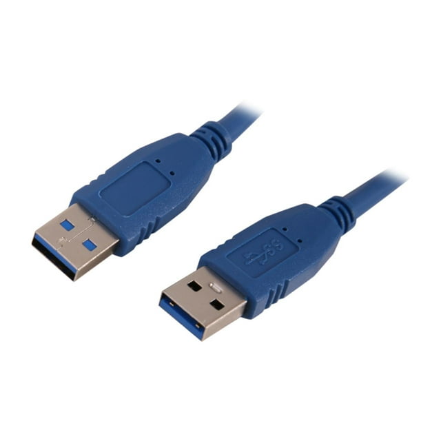 Nippon Labs USB3-3MM Blue USB 3.0 A Male to A Male Cable - Walmart.com