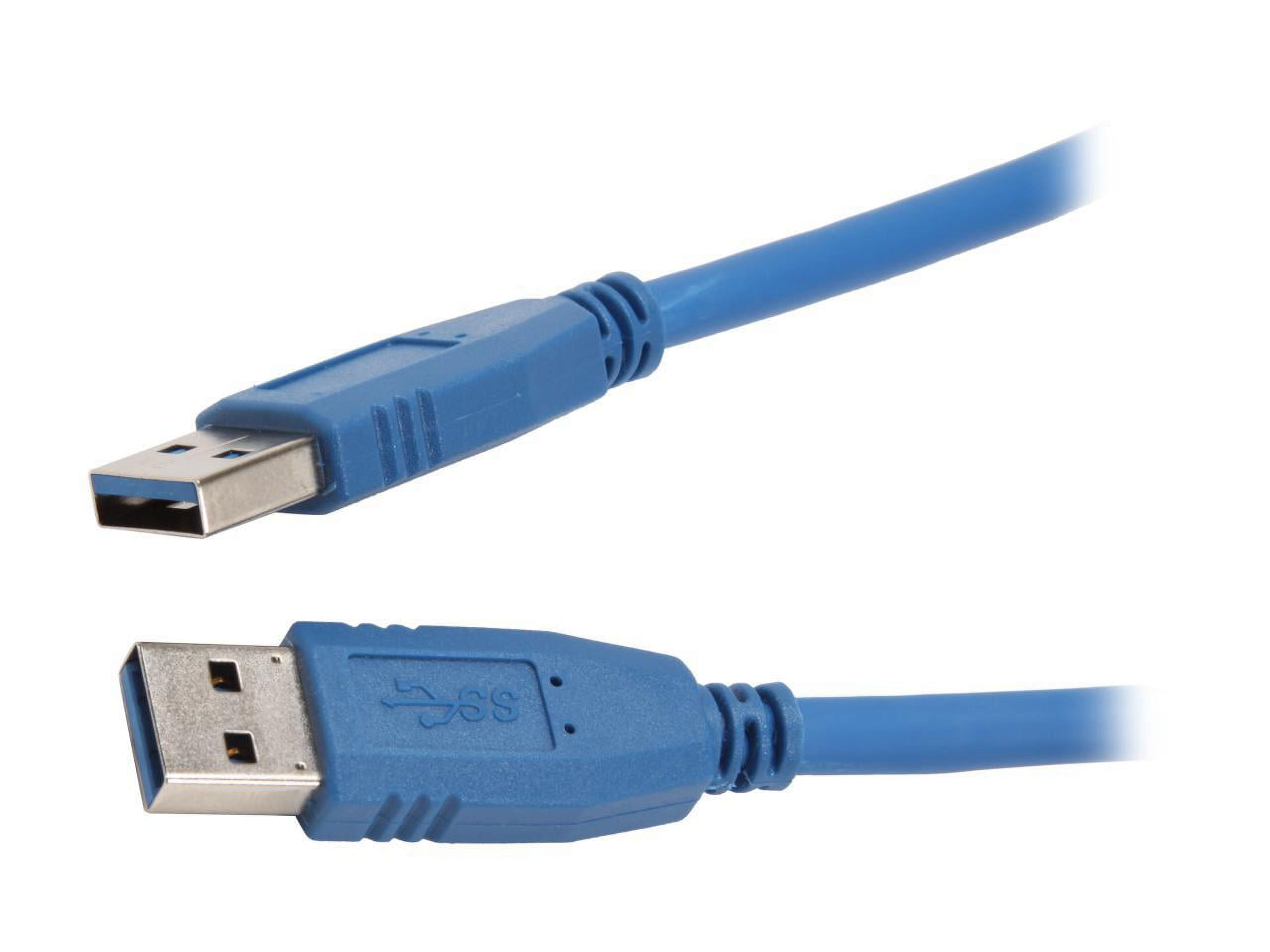 Nippon Labs USB3-6MM 6 ft. Blue USB 3.0 A Male to A Male 6ft Cable 6 ...