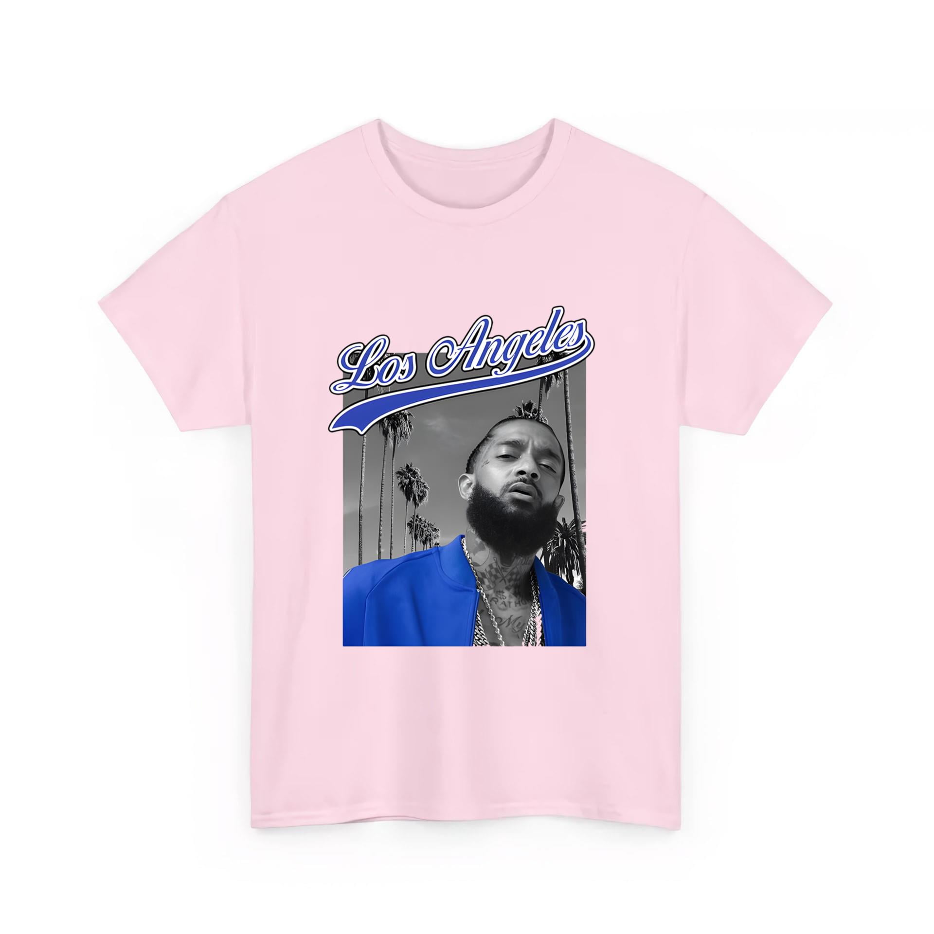 Nipsey Hussle Blue Los Angeles T-shirt Merch Rapper - Walmart.com