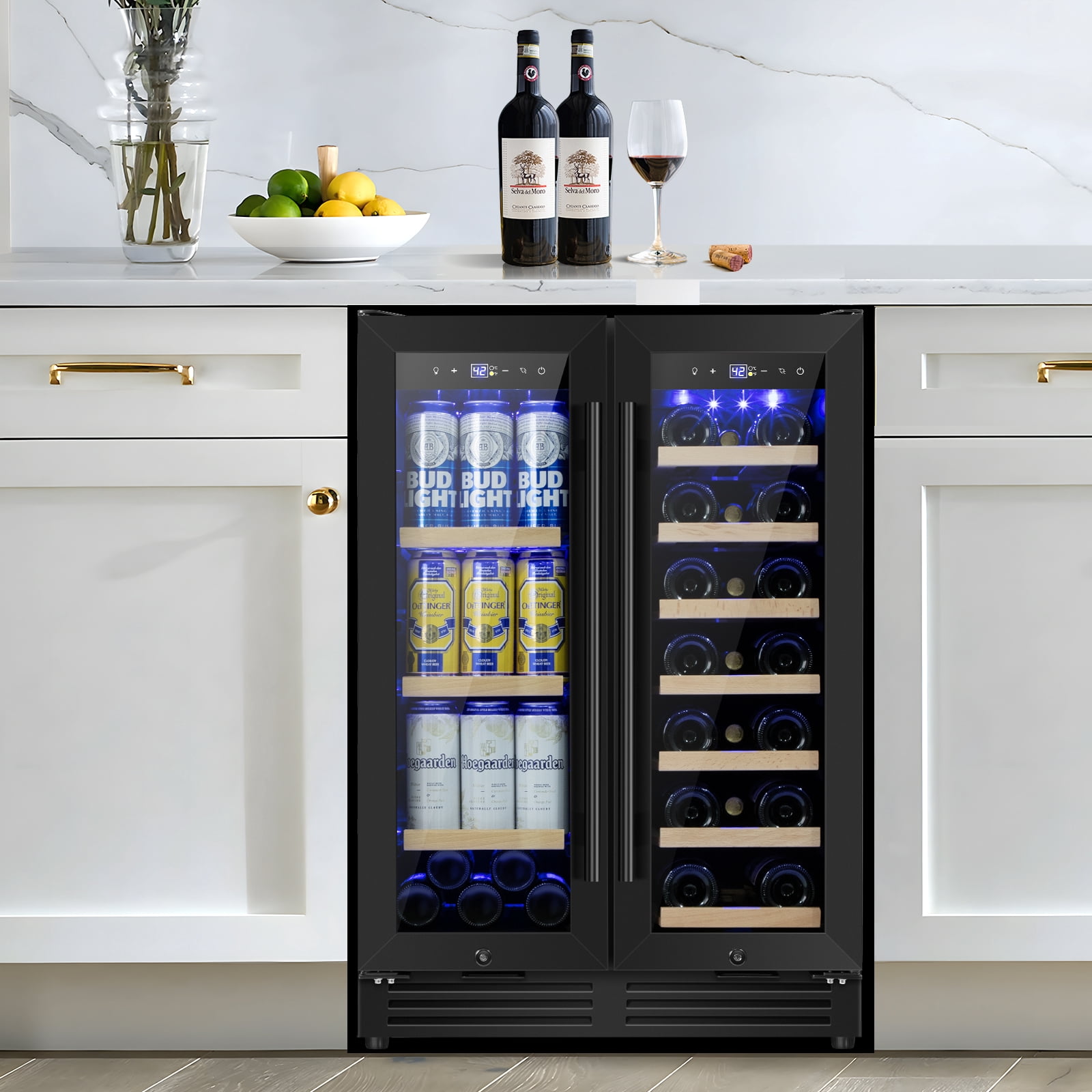 Nipus 24 inch Wine and Beverage Refrigerator,Dual Zone,Built-in ...