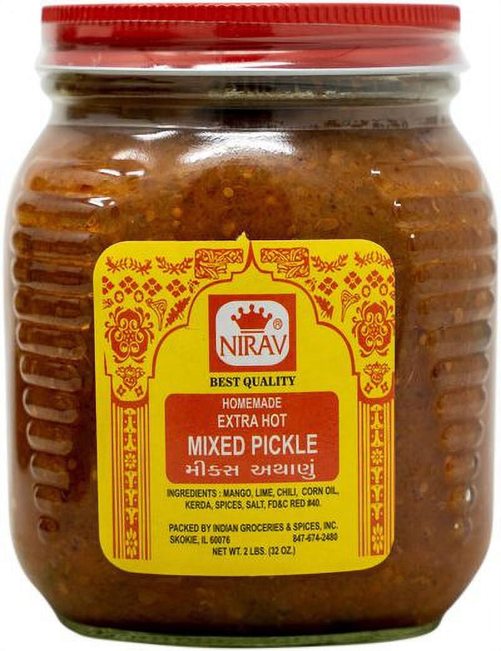 Nirav Extra Hot Mixed Pickle 2 lbs bottle Pack of 3 - Walmart.com