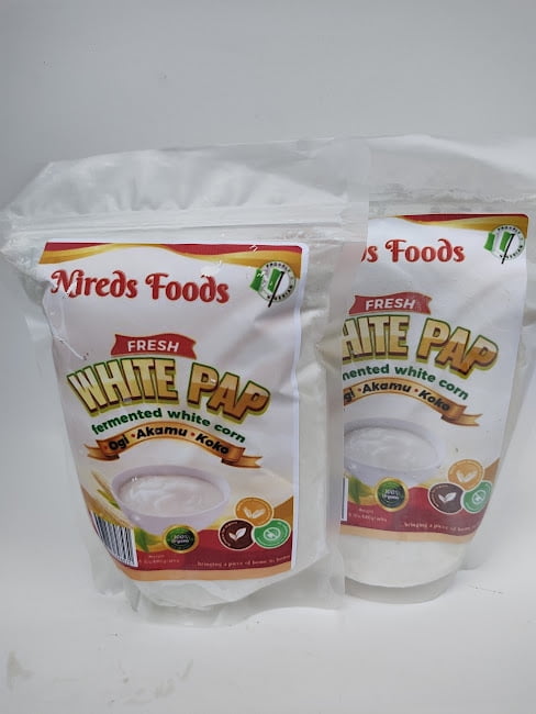Nireds foodS white fresh pap/ogi/koko/akamu , MADE WITH FERMENTED CORN ...