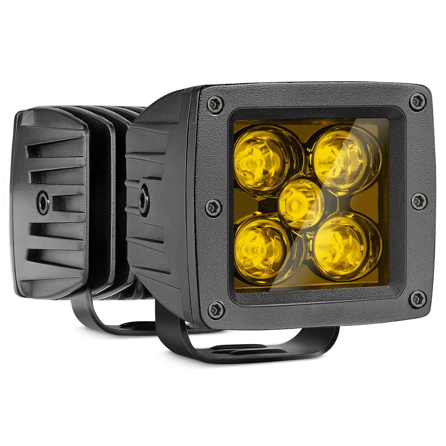 Nirider LED Cube Lights DHF10 Amber, 2PCS 50W 3 Inch CREE Fog Lights ...